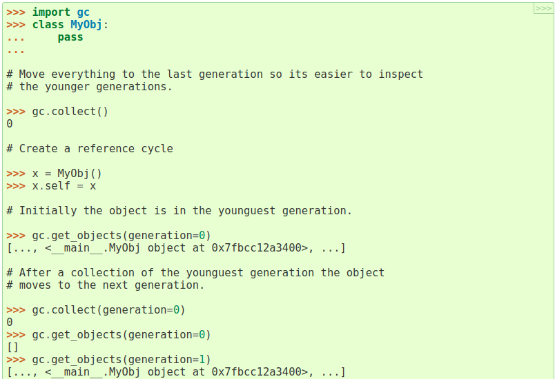 Как работает сборщик мусора в Python. | Записки подмастерья-погроммиста | Дзен