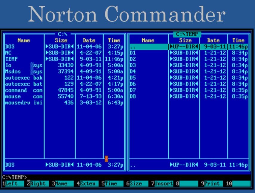 Зачем был нужен NORTON COMMANDER и можно ли им пользоваться сейчас | Студия Удобных Программ | Дзен