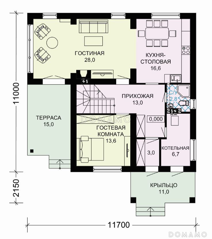 5 примеров хороших планировок домов до 150 кв.м + рекомендации | DOMAMO ...
