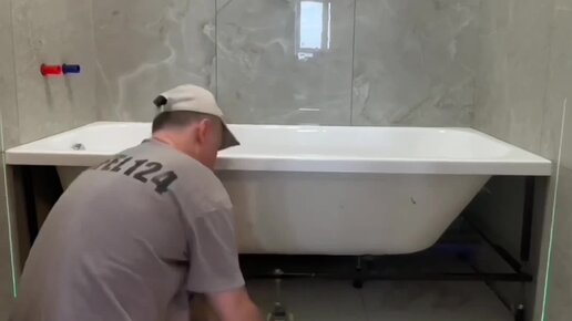 КАФЕЛЬ124.РФ | Экран под ванну из керамогранита со скрытым люком | Дзен
