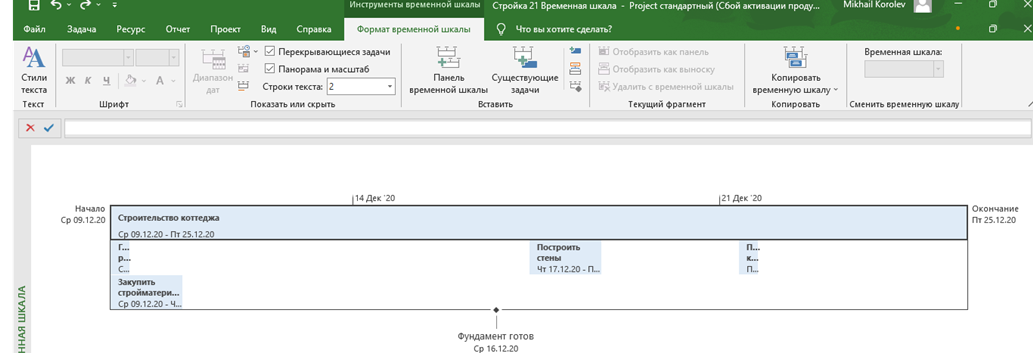 MS Project Урок 21 Временная шкала | В MS Project научись работать | Дзен