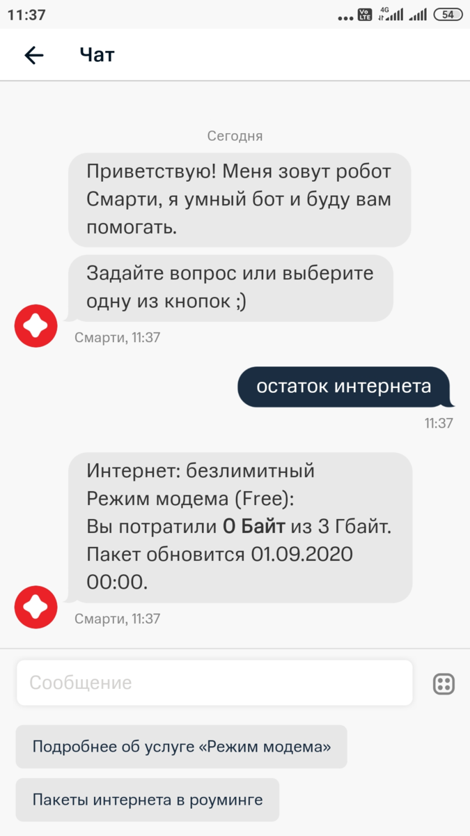 Как узнать остаток пакета для раздачи интернета на МТС? | Технологикус ...