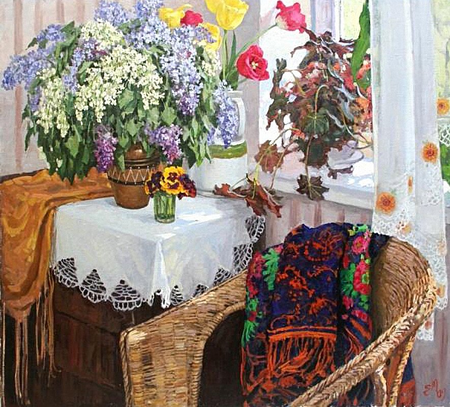 Узоры расписные. Русские платки в живописи | Краюшкина. Поэзия ...