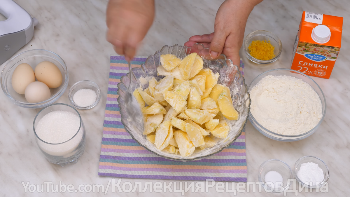 🍎Нежная и сочная яблочная шарлотка на сливках По домашнему вкусный