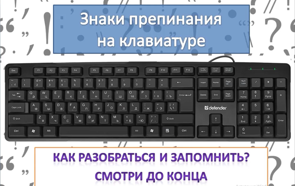 Как вводить знаки препинания с клавиатуры и не запутаться | Про ...