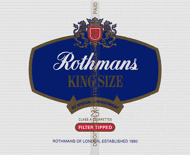 Из истории сигаретных брендов: Rothmans. | Уголок курильщика | Дзен