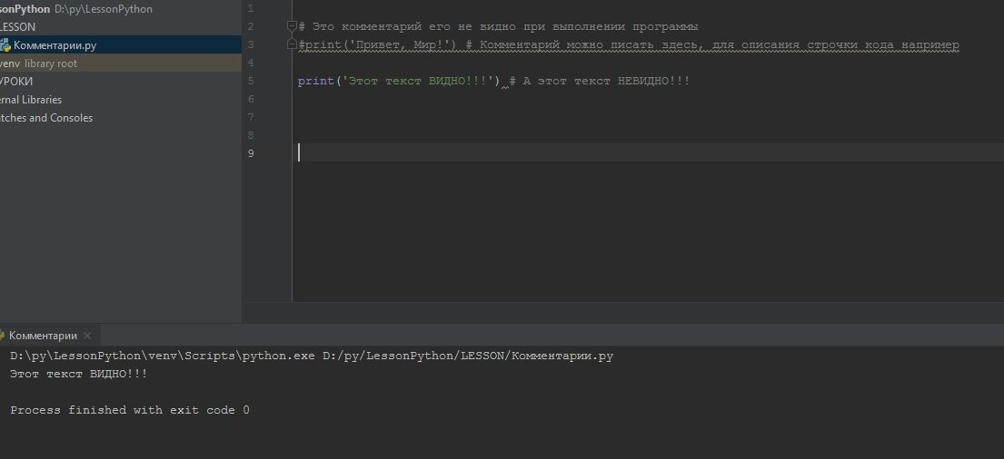 Комментарии в Python | SamAlex | Дзен