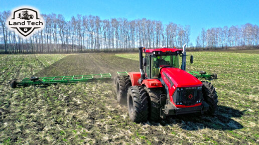 Трактор Кировец К-739М со сцепкой борон KAMA LEOPARD 22! Закрытие влаги! | LandTech | Дзен
