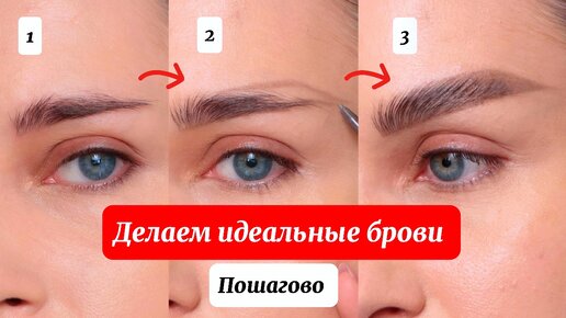 КАК КРАСИТЬ БРОВИ ПРАВИЛЬНО ? / Эффект ЛАМИНИРОВАНИЯ БРОВЕЙ с помощью ...