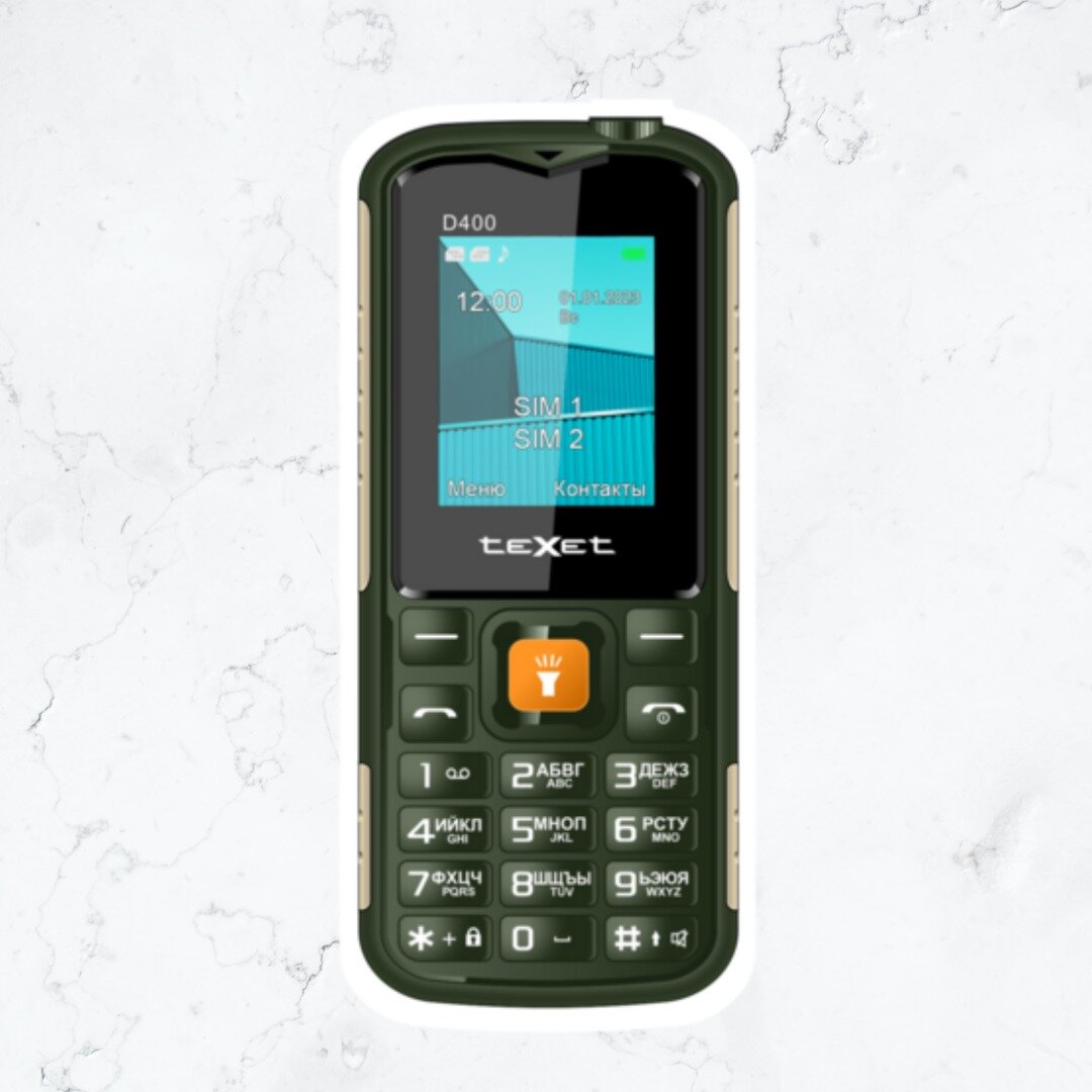 Texet выпустил новый кнопочный телефон TM-D400 с классом защиты IP54 ...