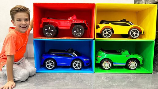 Mark is looking for big red, blue, green and yellow cars | Mark ...