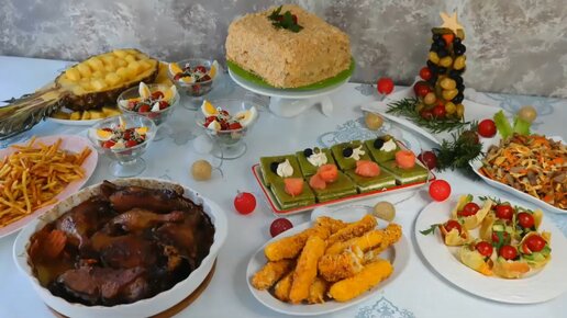 МЕНЮ НА НОВЫЙ ГОД 2024/много блюд на Новый год 🎄для ТЕХ КТО РАБОТАЕТ 31 ...