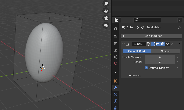 Модификатор subdivision surface в программе blender 4.0.2 | Blender 3d изучаем | Дзен