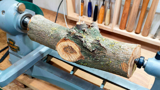 Полезная поделка из полена согреет в морозный день | Токарка по дереву ...