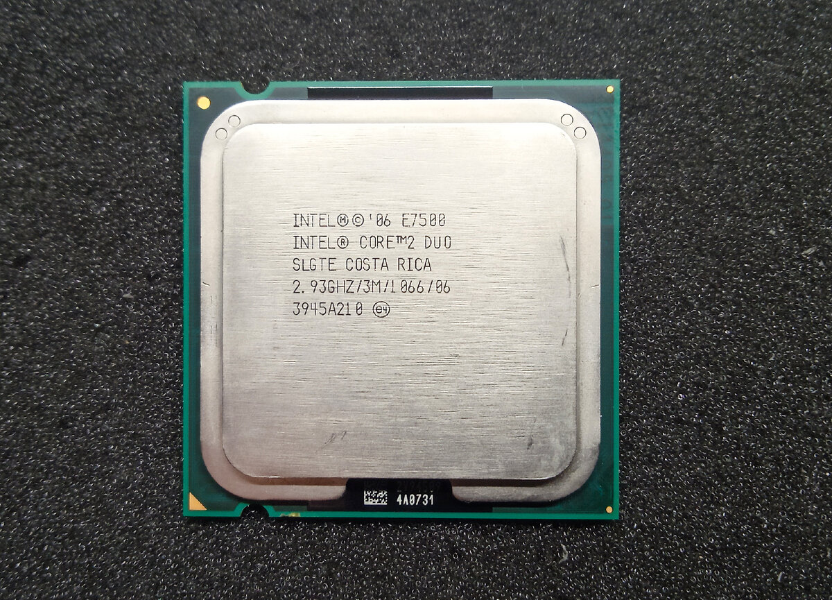 Год 2009. Intel Core 2 Duo E7500 - отличный процессор для офисного ПК и ...