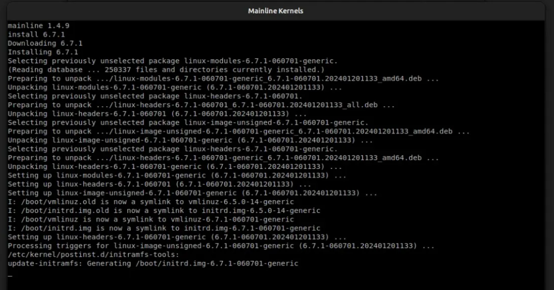 установить ядро Linux 6.7 в Ubuntu | takoedelo | Дзен
