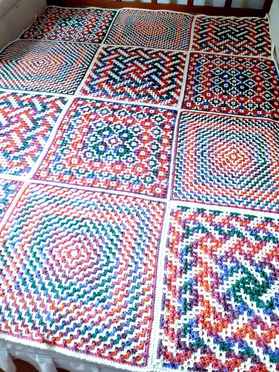 Шестой "самый нескучный плед" | Minute Crochet | Дзен