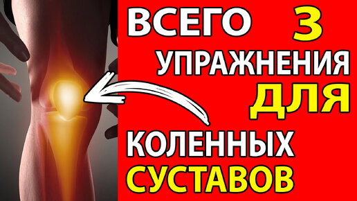 Всего 3 простых упражнения для укрепления коленных суставов