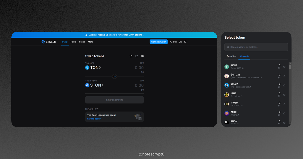 Полный обзор главного протокола на блокчейне TON - STON.fi — Teletype