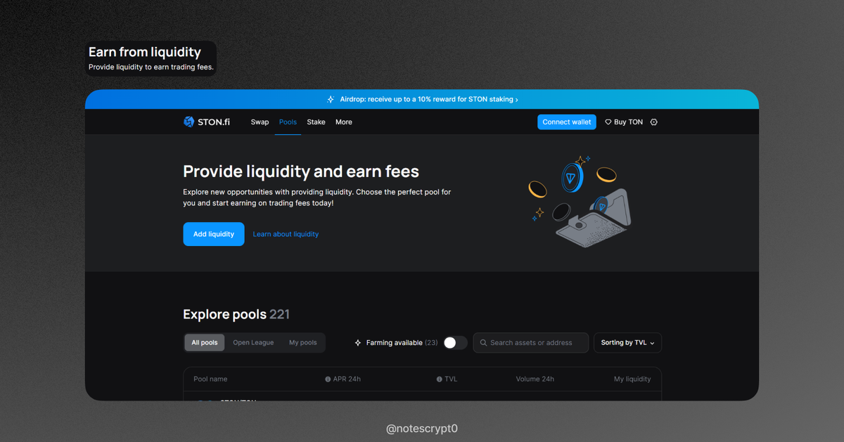 Полный обзор главного протокола на блокчейне TON - STON.fi — Teletype