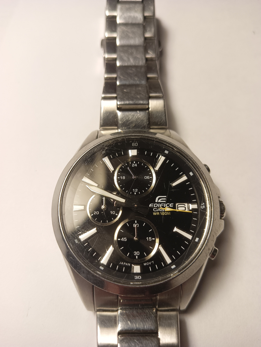 Замена батарейки в часах Casio edifice efv-560 | Ремонт и обслуживание ...