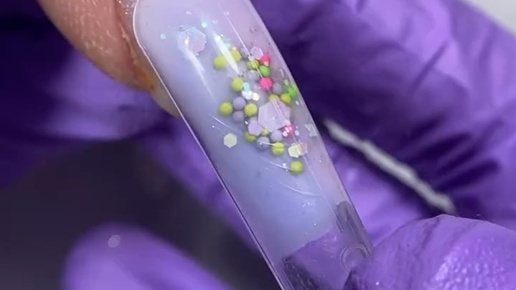 Imen nails | Ногти с шариками🟣🟠🟢🟡🔵⚪️ #imennails #imen | Дзен