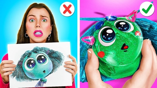 Идеи мягких поделок и лайфхаков! Самодельные игрушки-антистресс из нано ...