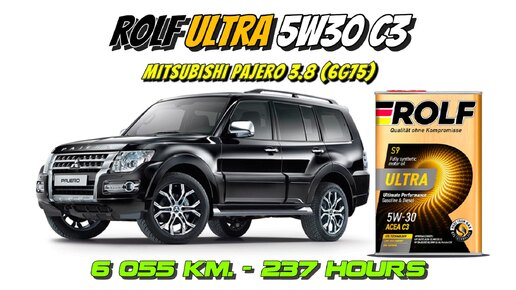 Rolf Ultra 5w30 (отработка из Mitsubishi Pajero 3.8 6G75 - 6 055 км. 237 моточасов). | Алдар ...