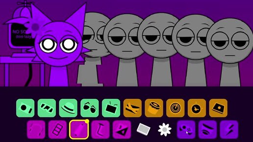 Sprunki Digital (VIOLET MOD) {ALL CHARACTERS & PHASES} 💜 #sprunki #meme ...