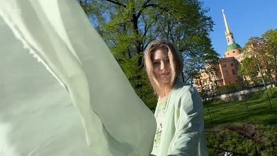 Модный Дом ELENA TKACHENKO | Палантин "гигант" из коллекции ACQUAFLORA ...