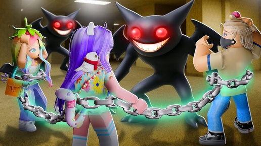 МЫ СВЯЗАНЫ ЦЕПЬЮ В БЕКРУМСАХ! Roblox Chained in Backrooms | КОШКА ЛАНА | Дзен