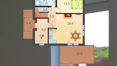 Bako.ru | Планировка загородного дома 158 м2 Полное видео смотрите здесь https://dzen.ru/video ...