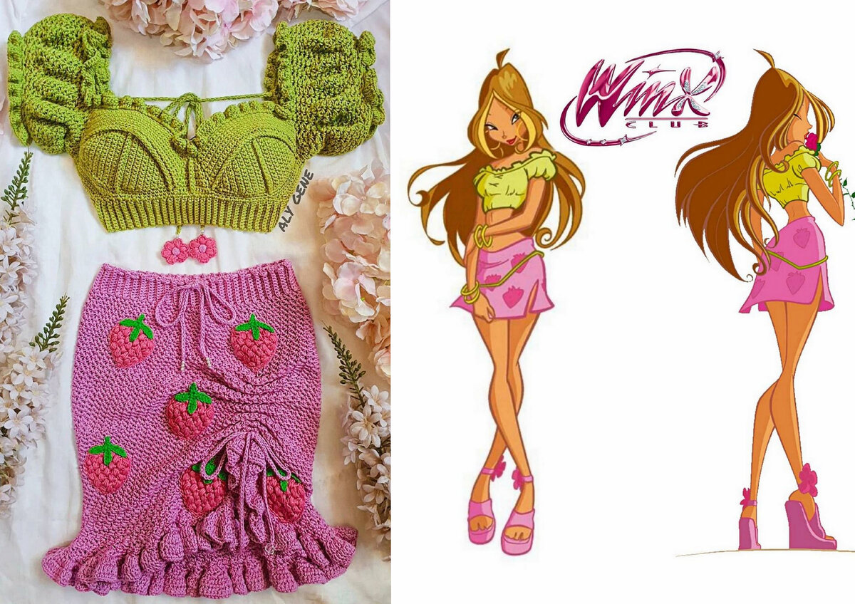 Незабываемые красочные вещи крючком от зарубежной мастерицы Aly Gene ...