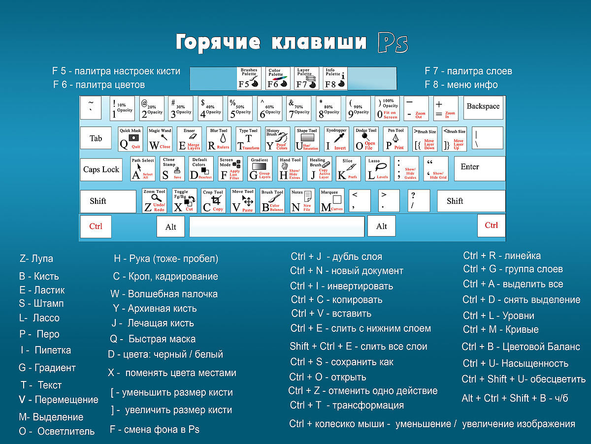 Горячие клавиши в Фотошоп Зачем они нужны Фотошкола Анны
