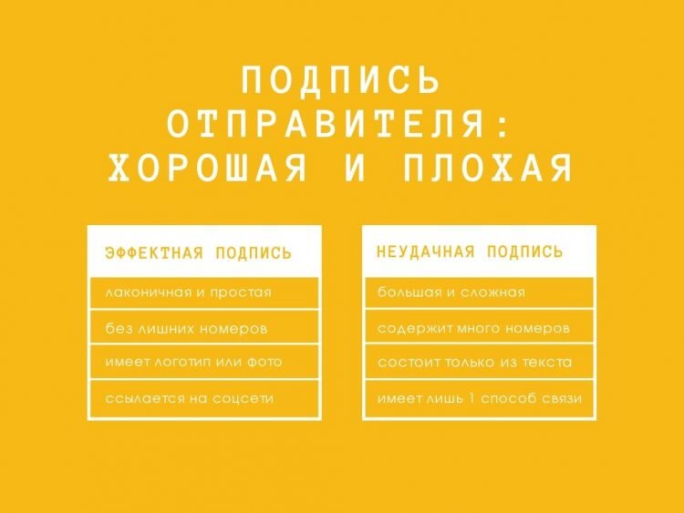 Подпись отправителя в электронном письме. Как сделать? Примеры ...
