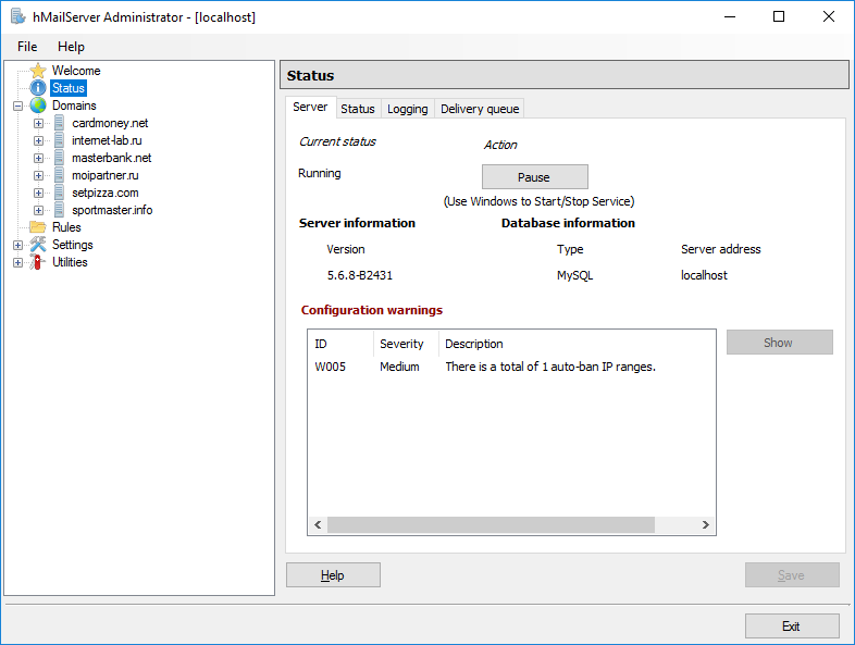 hMailServer — часть 1 | Лаборатория сисадмина | Дзен