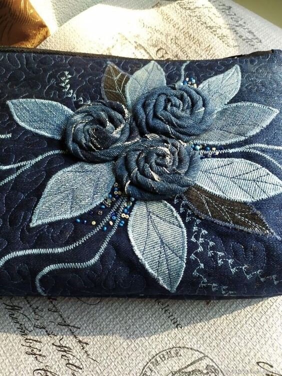 Джинсовые украшения. Подборка для любителей джинсовых переделок. | Я ...