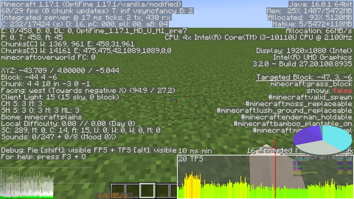 Скрытые возможности F3 в Minecraft | mid. | Дзен