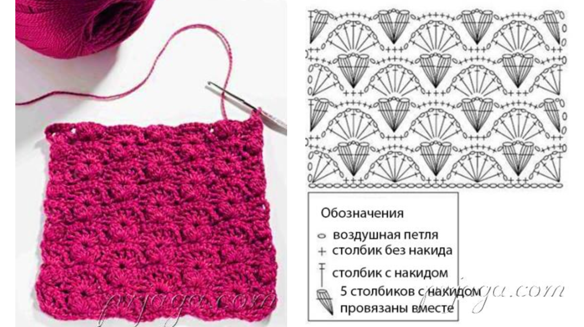 Удобная подборка для вязальщиц: 15 универсальных узоров крючком (идеи для новичков и профи ...