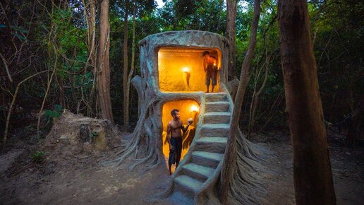 Really Amazing! Men Build The Most Incredible Unique Shape Home in The ...
