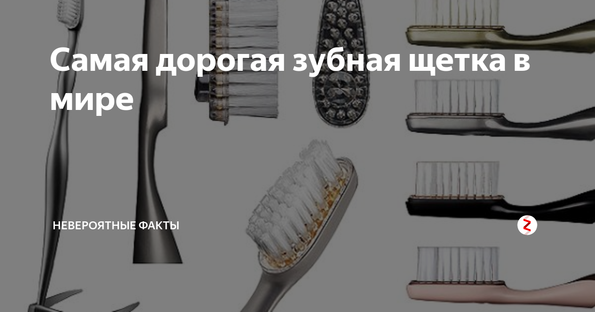 Самая дорогая зубная щетка в мире | Невероятные факты | Дзен