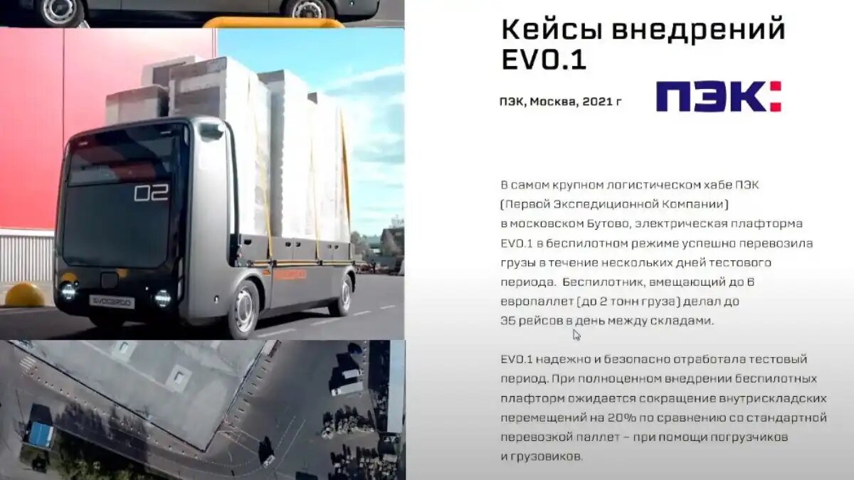 Evocargo: отечественные беспилотные платформы для транспортировки грузов АПК | ГлавПахарь | Дзен