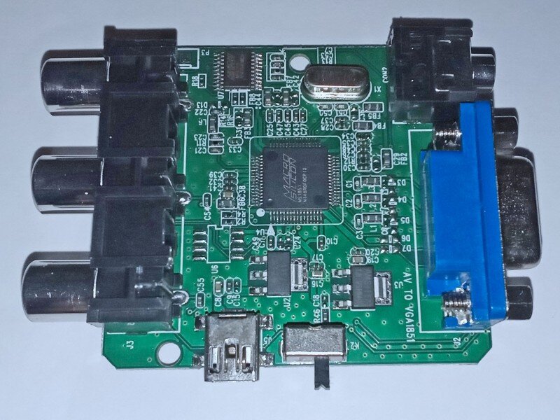 Преобразователь сигнала из AV в VGA. Телевизор из монитора | Записки ...