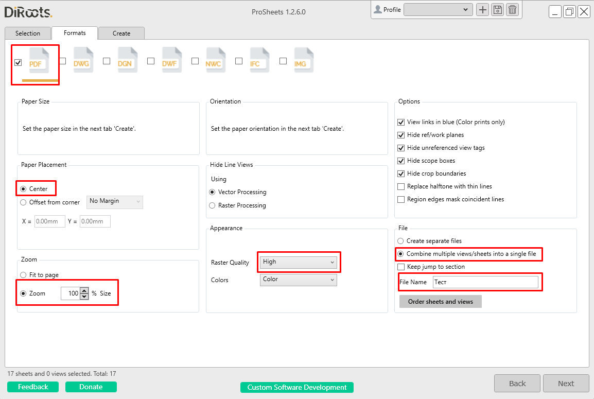 DiRoots ProSheets: Быстрая печать pdf и экспорт в dwg из Revit | Даша ...