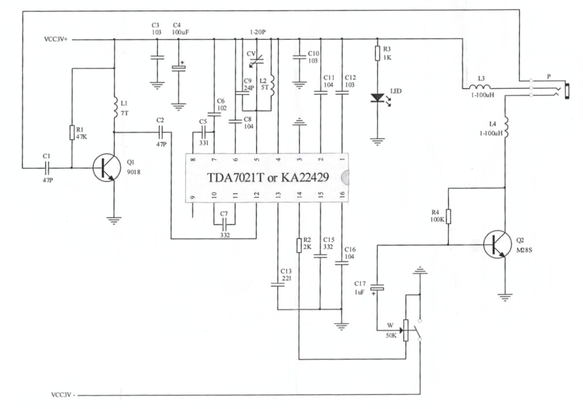 Японский радиоконструктор. FM радиоприемник на микросхеме TDA7021T ...