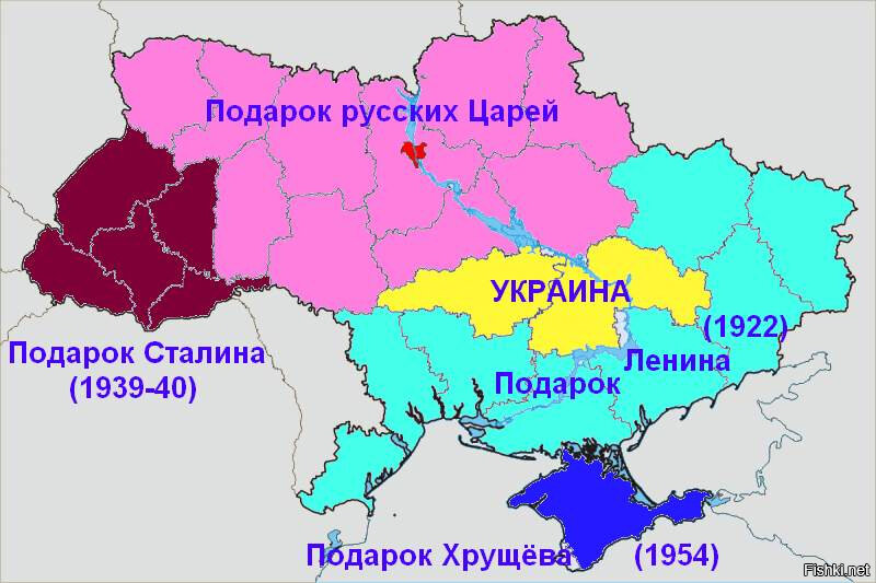 Карта украины в 1922 году
