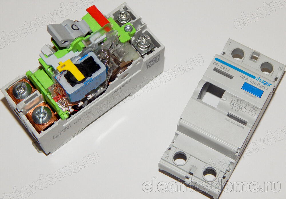 Конструкция УЗО – из чего состоит электромеханическое и электронное УЗО ...