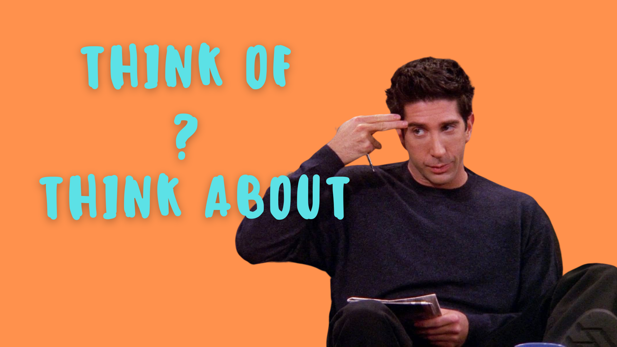 В чём различия между think of и think about: подробный гайд + тест ...