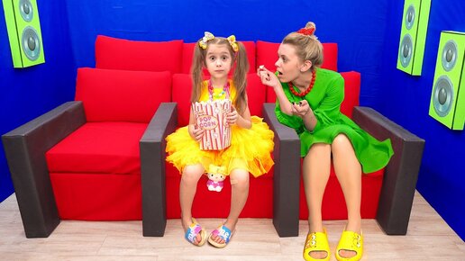 Eva and Mom play Cinema challenge | Eva Bravo Play | Дзен