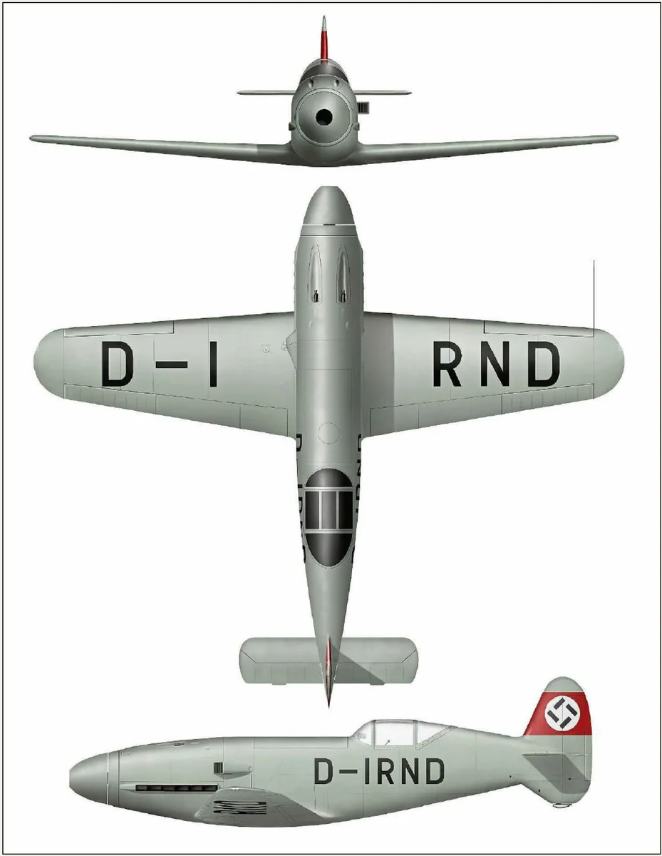 Опытные "Мессершмитты" Bf 209, возможные преемники Мессершмитт Bf 109 ...